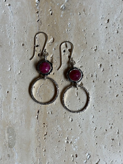 ruby firelight earrings - Hivebraddon